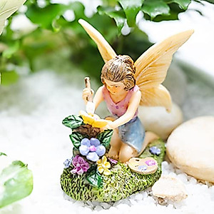 PRETMANNS Fairies for Fairy Garden – Fairy Garden Accessories for Outdoor – Garden Fairy Figurines – Garden Fairies for Miniature Fairy Garden – Small Fairy Figurines - 2 Piece Fairy Kit