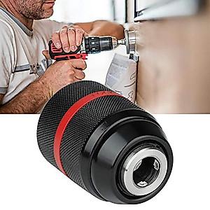 Keyless Self-Tighten Type Drill Chuck,2-13Mm Drill Chuck,1/2-20Unf Hand Drill Chuck Conversion Tool,for Many Kinds of Drill Bit.
