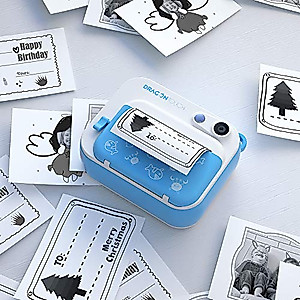 Dragon Touch InstantFun Kids Camera Refill Print Paper, Zero Ink, 5 Rolls, 2 1/4" x 50’, 58mm x 15m, Thermal Paper, Print Paper-White