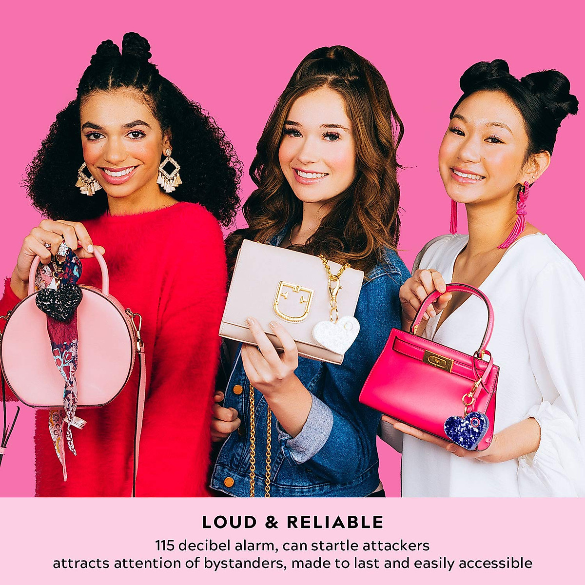 BLINGSTING Pepper Spray Maximum OC Strength Self Defense Spays for Women, 12 ft Spray Range & UV Dye