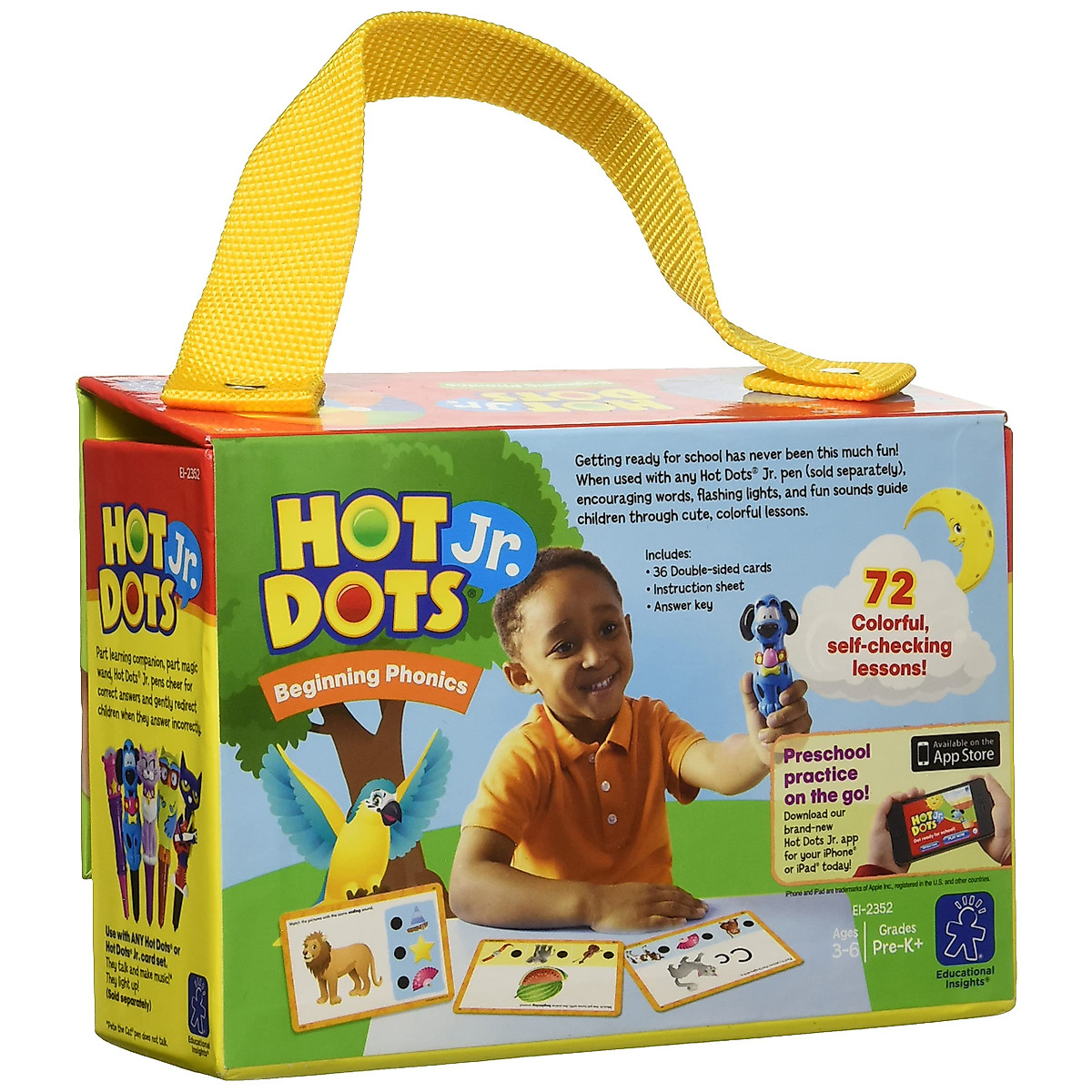 Educational Insights Hot Dots Jr. Beginning Phonics Card Set