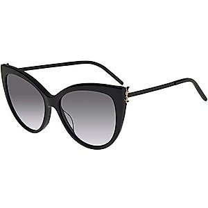 SAINT LAURENT Women's Feminine Sunglasses, Black/Gray, One Size
