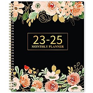 2023-2025 Monthly Planner/Calendar - 2 Year Monthly Planner 2023-2025, July 2023 - June 2025, 9" x 11", Planner with Monthly Tabs, Flexible Cover, Two-Side Pocket, Perfect Organizer