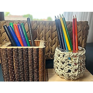 4 Jar Cozies/Sleeves/Jackets/Huggers That Fit Yogurt Jars and Dessert Jars Like Oui Yogurt Jars, La Fermiere Yogurt Jars, Nounos Yogurt Jars - Handmade in USA – All Natural Eco Materials - 4 pc set