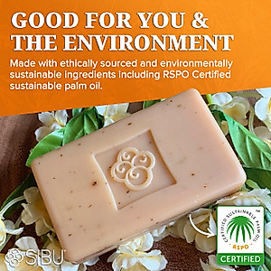 sibu Sea Buckthorn Soap, Cleansing Face & Body Bar with Citrus Scent (3-Pack) – Moisturizes Skin, Reduces Redness and Blemishes, and Calms Sensitive Skin