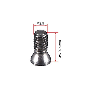 uxcell M2.5x6mm Torx Screws for Replaces Carbide Insert CNC Lathe Tool 12.9 Grade Alloy Steel 10pcs