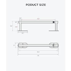 FORIOUS Paper Towel Holder Wall Mount, SUS 304 Stainless Steel Self Adhesive Pivoting Kitchen Commercial Paper Towel Holder Dispenser Under Cabinet no Drilling, White