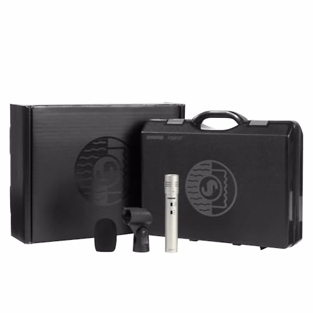 Shure KSM137/SL Stereo Pair with (2) KSM137, (2) Foam Windscreens, A27M Stereo Microphone Adapter and Carrying Case