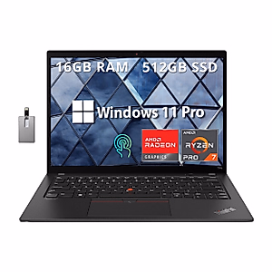 Lenovo ThinkPad T14s G3 14” WUXGA Touchscreen Business Laptop, AMD Ryzen 7 Pro 6850U, 16GB LPDDR5 RAM, 512GB SSD, AMD Radeon 680M, Backlit KB, Fingerprint Reader, Win 11 Pro, 32GB USB Card
