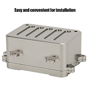 Receiver Box, 1:10 Scale Remoted Control Metal Receiver Box ESC Receiving Box RC Vehicle Accessories for SCX10 1/10 RC Crawler Kids Toy Car Rc Receiver Box Rc Receiver Box Rc Receiver Box