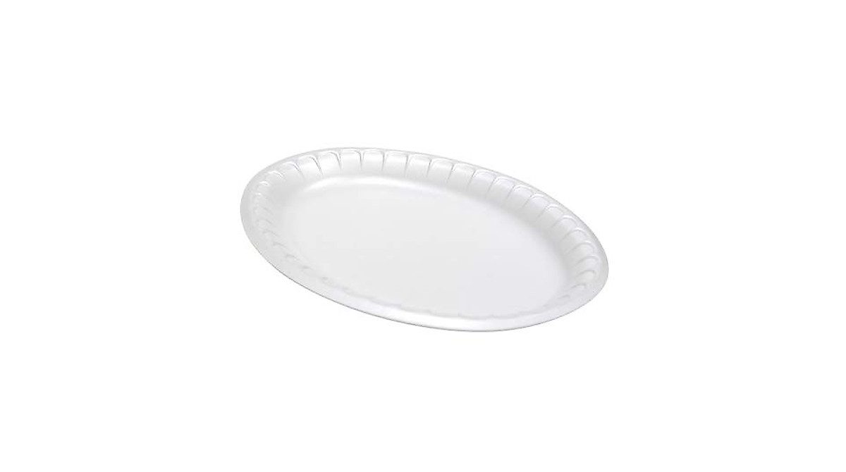 Pactiv Evergreen Satin Non-Laminated Foam Platter