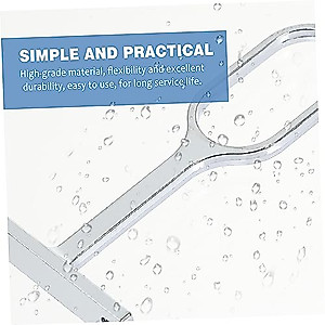 Cabilock 10pcs Closet L Brackets Heavy Duty Heavy Duty Curtain Rod Pipe Brackets Shower Rod Supports Closet Rod Line Rod Holder Zinc Alloy Silver Alloy Closet Rod Pipe Top Loading