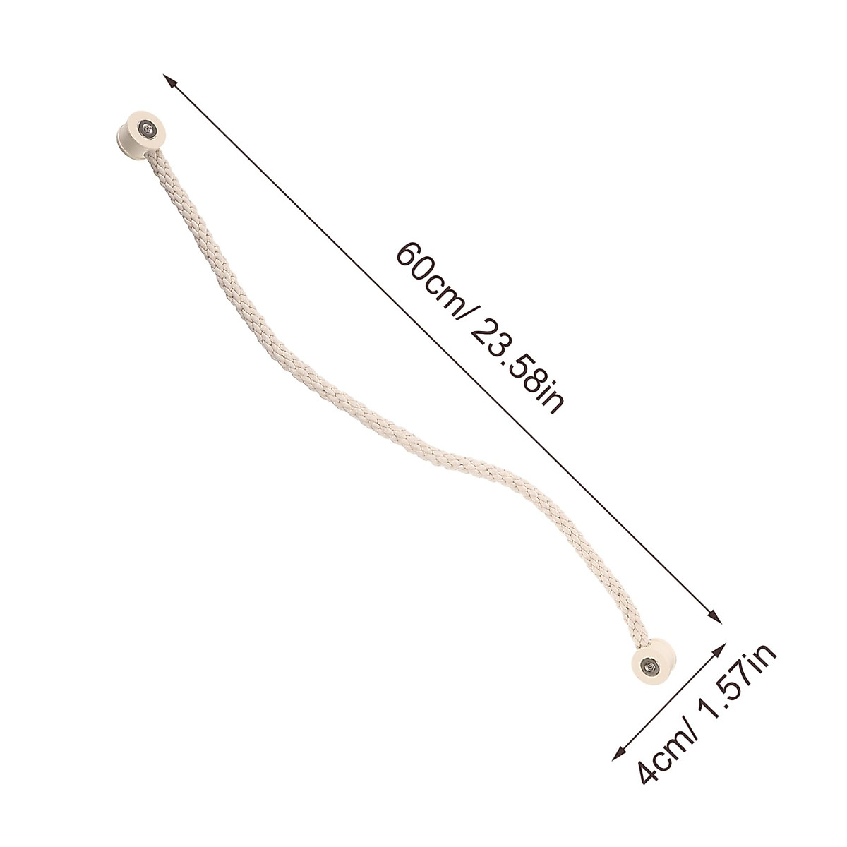 ULTECHNOVO 2 Pcs Curtain Magnetic Button Hebillas Magneticas para Cortinas Hebillas Magnéticas para Cortinas Decorative Curtain Tiebacks Weave Rope Curtain Tiebacks Curtain Tiebacks for Home