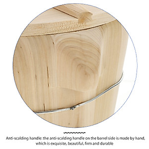 DOITOOL Veggie Steamer 1pc Steam Bucket Wood Household Dumpling Pot Rice Steamer Baskets