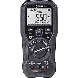 FLIR IM75 Insulation Tester/Digital Multimeter with VFD Filter and Bluetooth