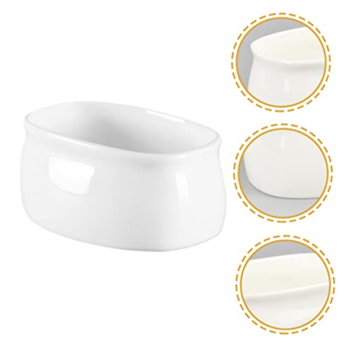 FRCOLOR 2pcs Table Jug Coffee Pitcher Flour Gravy and Cookie Salad Fried Containers Ceramic Et Storage Creamer Sauce Food Cube Serving Porcelain Ice Cup Jar Sugar Cream Holder Teabag