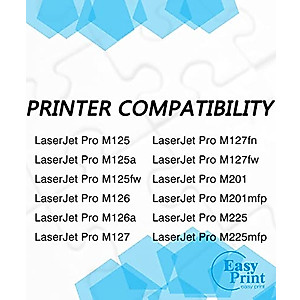 EASYPRINT 2-Pack Compatible 283X CF283X Toner Cartridge Replacement for 83X Used for HP Pro M125, M125a, M125fw, M126, M126a, M127, M127fn, M127fw, M201, M201mfp, M225, M225mfp Printer