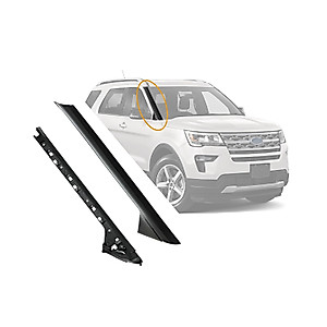 Windshield Trim Molding A-Pillar Set, Compatible with 2011-2019 Ford Explorer,Front Outer & Inner Right Passenger BB5Z7803144AA BB5Z-7803136-AA BB5Z7803136BA BB5Z-7803144-AA 926-451 Window Accessories