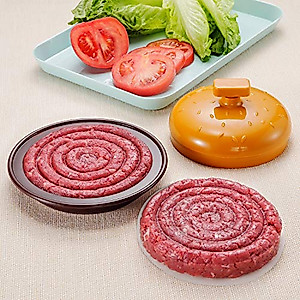 Unicook Burger Press, Non-Stick Hamburger Patty Maker Press with 100 Wax Patty Papers, Making ¼ to ½ Pound Professional Stuffed Burgers Patties, Perfect for Kitchen, BBQ and Grilling