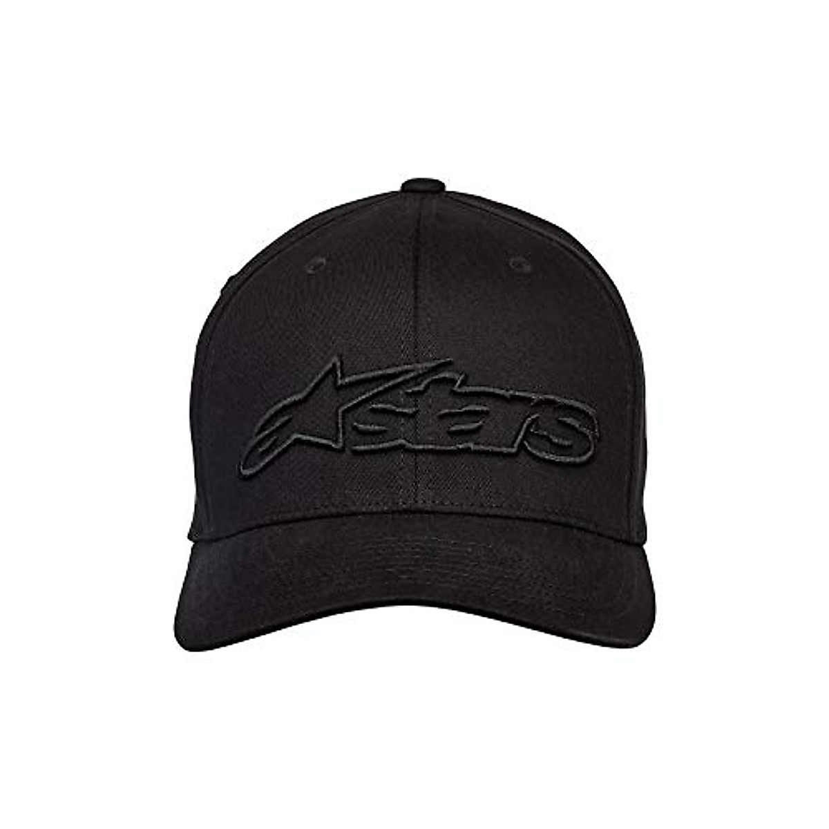 Alpinestars mens Blaze Flexfit Hat Baseball Cap, Black/Black, Large-X-Large US