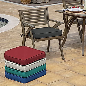 Arden Selections ProFoam Performance Outdoor Seat Cushion 19 x 20, Slate Grey