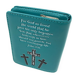 Shag Wear For God So Loved the World John 3:16 Cross Wallet for Women Medium