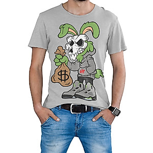 Jordan 5 Green Bean Goat Skull Bag Man Matching Men's T Shirt, Shirt to Match Jordan 5 Greenbean Gift for Jordan 5 Tee