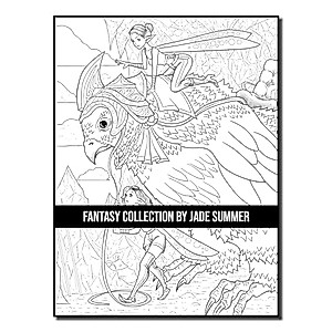 Fantasy Collection: An Adult Coloring Book with 100+ Incredible Coloring Pages of Mermaids, Fairies, Vampires, Dragons, and More!