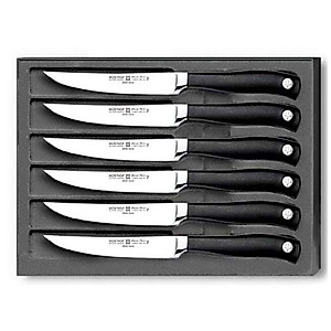Wusthof Grand Prix II 6 Piece Steak Set, One size, Black