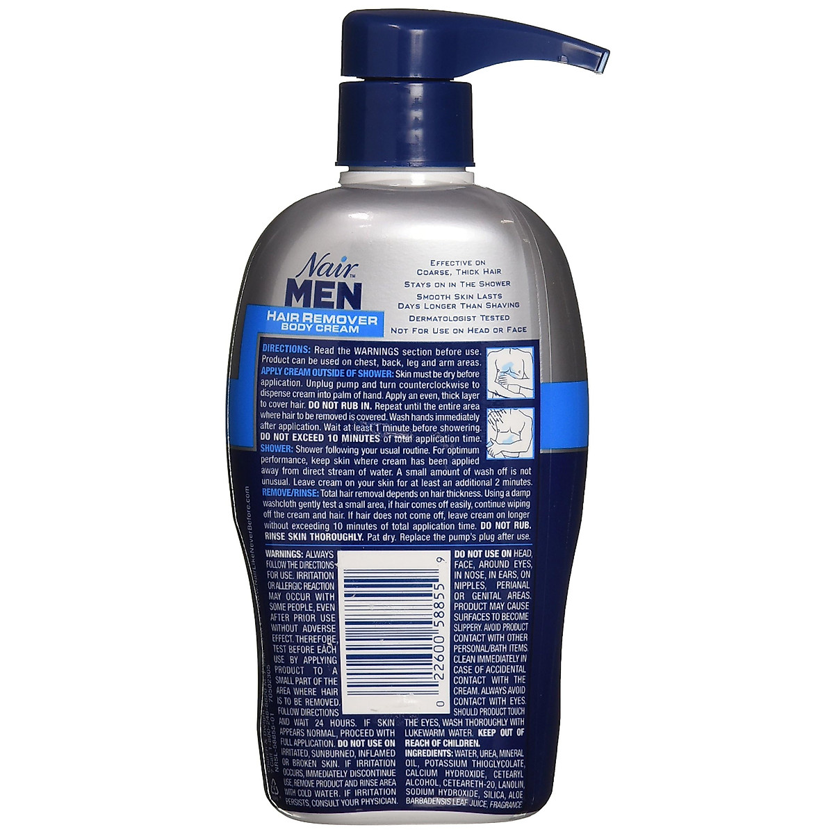Nair Men Hair Removal Cream, 13 Ounce (Pack of 2)