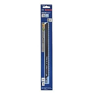 BOSCH T1044DP1 10 In. 6 TPI Precision for Wood Jig Saw Blade Ideal for Applications in Wood