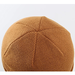 Home Prefer Toddler Beanie for Boys Girls Baby Kids Beanies Warm Knit Winter Hat Light Brown 2-8 Years