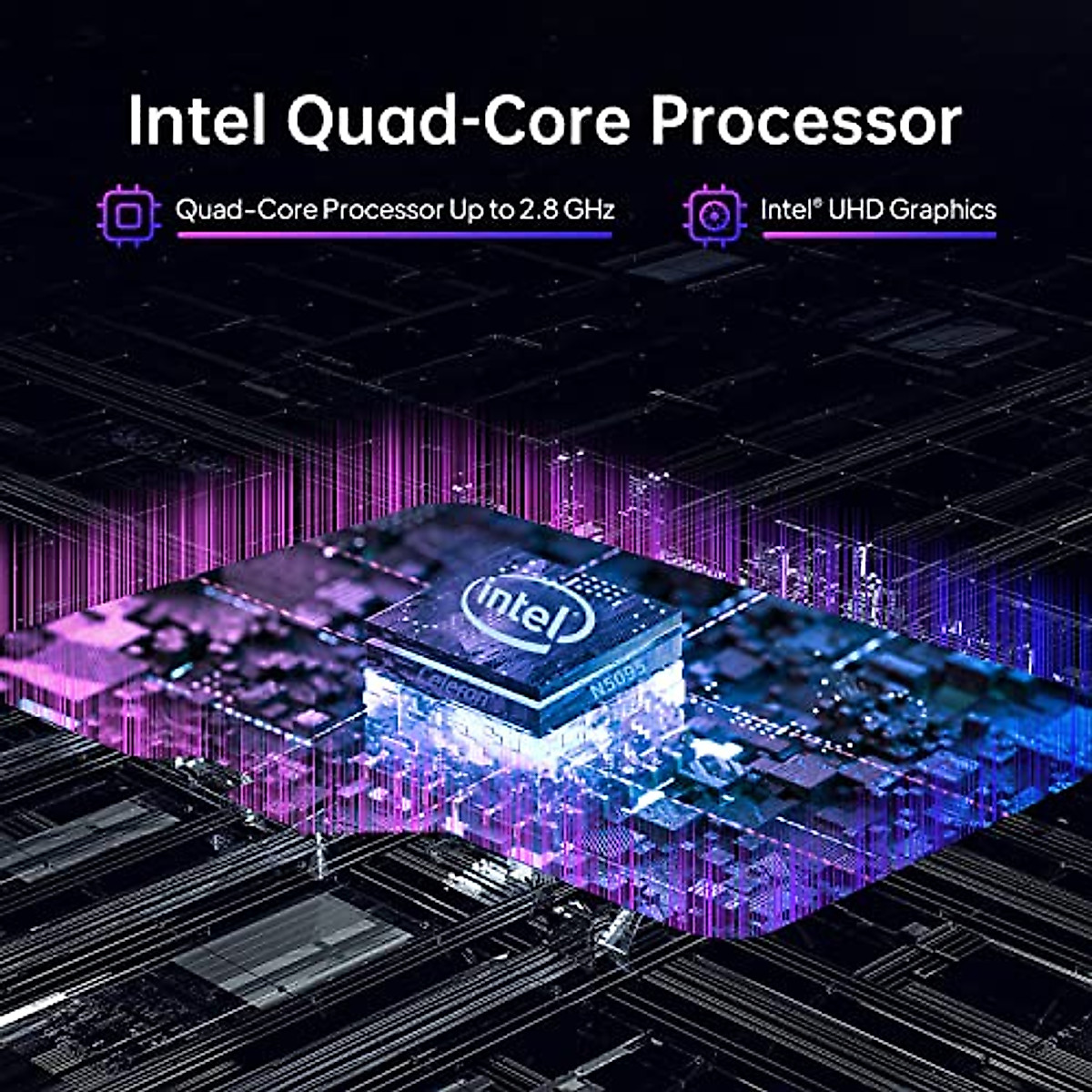 ApoloSign Versatile 15.6 Inch Laptop | Intel N5095 CPU, 12GB RAM | 512GB SSD | FHD IPS Display | Long Battery Life