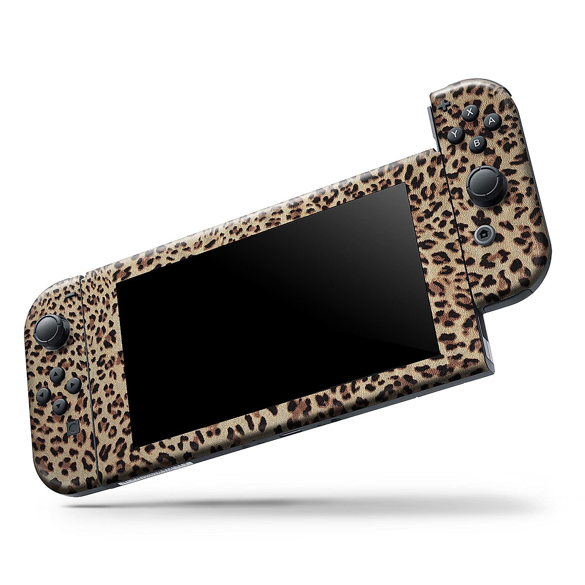 Design Skinz - Compatible with Nintendo Switch Lite - Skin Decal Protective Scratch-Resistant Removable Vinyl Wrap Cover - Brown Vector Leopard Print
