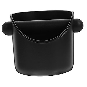 WHAMVOX Espresso Grinds Waste Container Lip Gloss Containers Black Container Coffee Grounds Container Espresso Grinding Waster Holder Coffee Knock Holder Waste Bin Trash Can