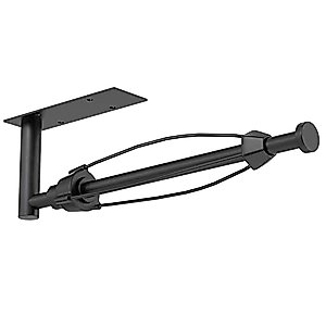 VAEHOLD Self Adhesive Paper Towel Holder Under Cabinet Mount, Wall Mounted Paper Towel Roll Holder for Kitchen, Bathroom, Wall - SUS304 Stainless Steel (Matte Black)