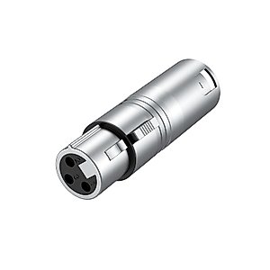 CableCreation XLR Adapter, XLR to XLR Gender Changer, XLR Female to Male Connector, 3 Pin XLR Microphone Cable Extension Coupler Compatible Mixer,Speaker,Amplifier for Studio,Live-Stage,Game Stream