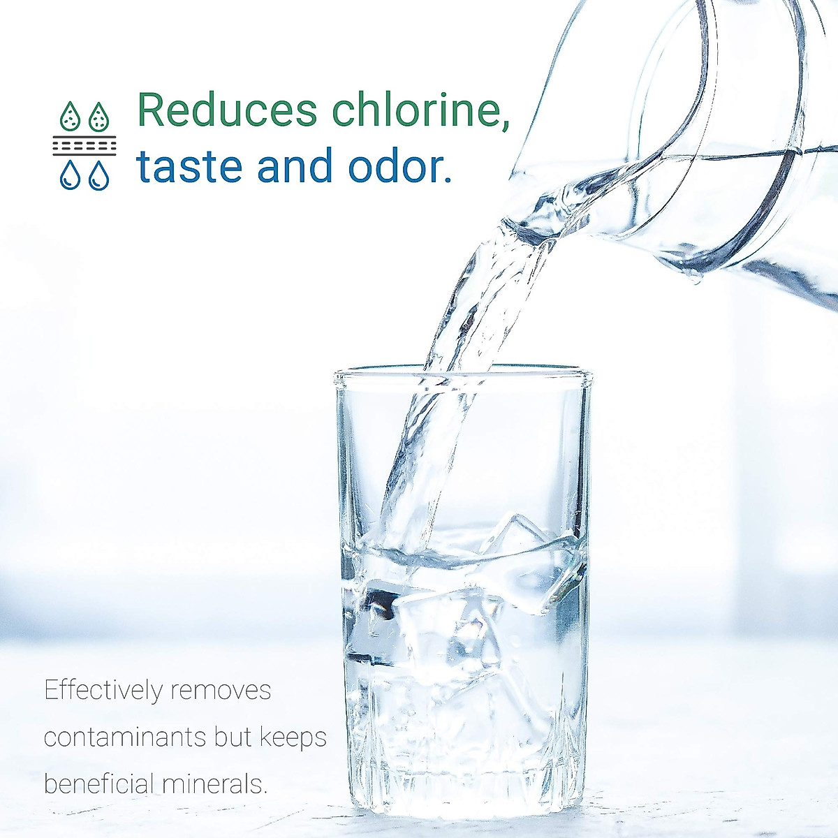 EcoAqua WF1CB Refrigerator water Filter, Replacement for WF1CB, WFCB®, RG100, WF284, NGRG2000, 469910, 9910, Pack of 3