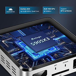 Geniatech APC395X3 Android 9.0 TV Box Mini PC,Quad-core Android Digital Signage Player, 4K HD WiFi Media Player for Industrial/Commercial