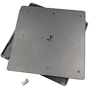 Ocity New Replacement Top Upper and Bottom Cover Full Housing Shell Case Cover for Sony Playstation 4 PS4 Slim Console Black