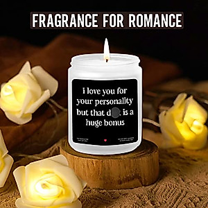 Funny Naughty Gifts for Women, Valentines Day,Anniversary, I Love You, Birthday Gifts for Women, Wife, fiancée, Girlfriend, Couple - Scented Candles Gifts