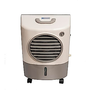 Hessaire MC18M Portable Evaporative Cooling Fan, Indoor/Outdoor Low Humidity Environments, 1300 CFM, 500 sq. ft., 2-Speed Fan, 53.4 dB, White