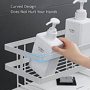 Umibrace Bathroom Shelves, Over The Toilet Storage, Over Toilet Storage Cabinet,Bathroom Rack Spacesaver, Anti-Rust Surface Appropriate Size for Paper Towels Shampoos Bathroom Decor 13.38" 6.49" 5.9"
