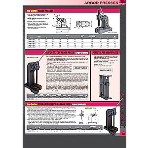 HHIP 8600-0031 Heavy Duty Arbor Press, .5 Ton Capacity, 10" Height (Pack of 1)
