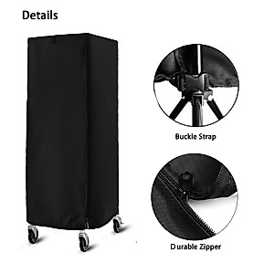 POMER Bread Rack Cover, High Density Waterproof and Dustproof Pan Rack Cover, Bakery Single Rack Covers for 20-Tier Kitchen Bun Pan Sheet Rack - 23" L x 28" W x 64" H