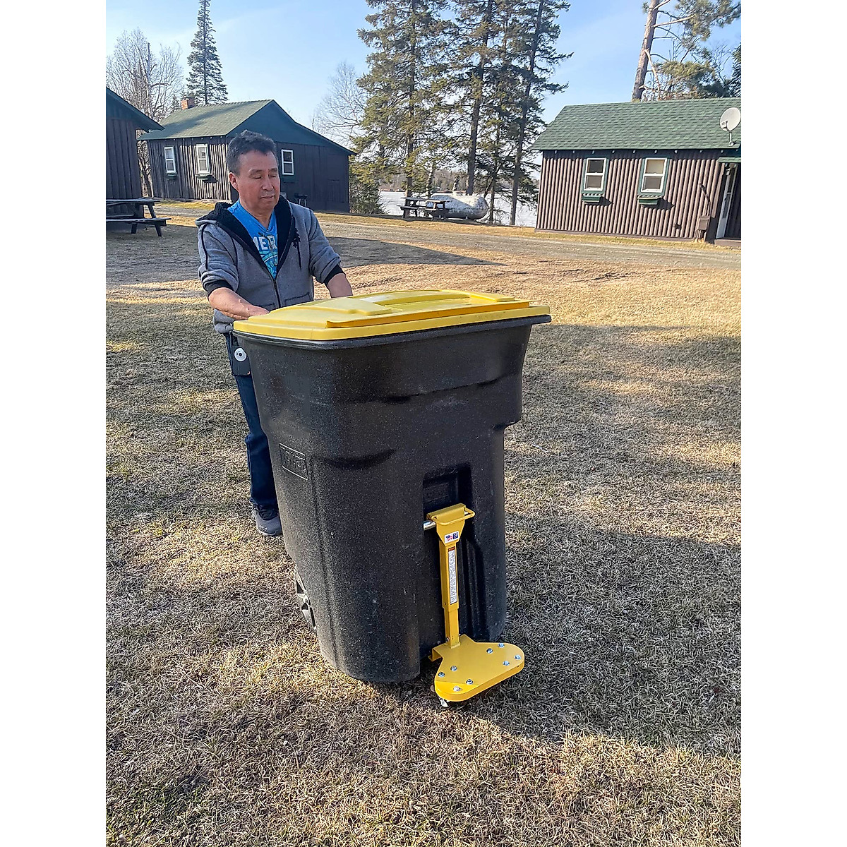 EZ Wheel Two Wheeled Dumpster Dolly (69D)