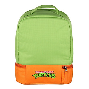 INTIMO Teenage Mutant Ninja Turtles TMNT All Turtles Dual Compartment Lunch Box (Michelangelo)