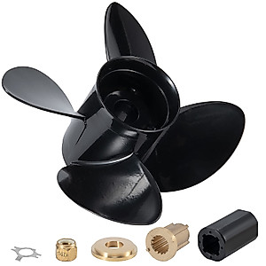 YOUNG PROPS 48-8M0084495 14 x 19 (Hub Kits Included) Upgrade Aluminum Boat Propeller for Mercury Engines 135-300HP 2 & 4-Stroke Outboards, Mercruiser Alpha &Bravo ONE,4 Blades 15Spline Tooth RH