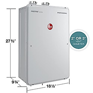 Rheem Prestige High Efficiency 9.5GPM Indoor Natural Gas Tankless Water Heater