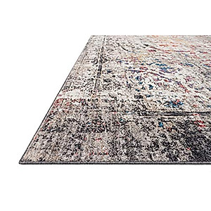 Loloi Medusa Rug, Granite & Multi 6' x 8'-8" Area Rug – Contemporary Accent Rugs for Living Room, Bedroom, Entryway & Hallway, No Shed High Traffic Area Home Decor Rug